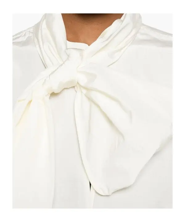 FORTE_FORTE Detachable Bow Shirt