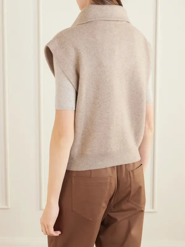 Brunello Cucinelli Zip-up Collared Vest - Brown