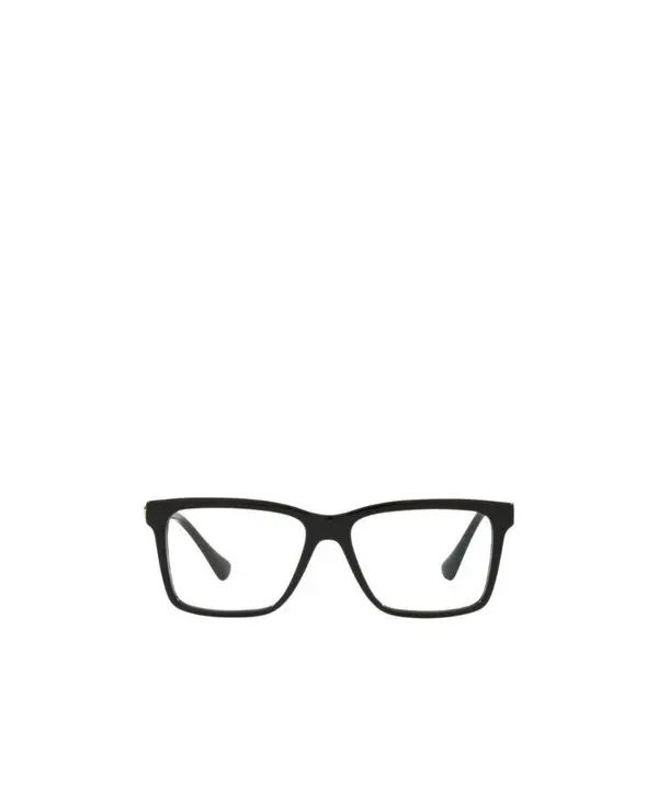 Versace Medusa Plaque Square Frame Eyeglasses - Black