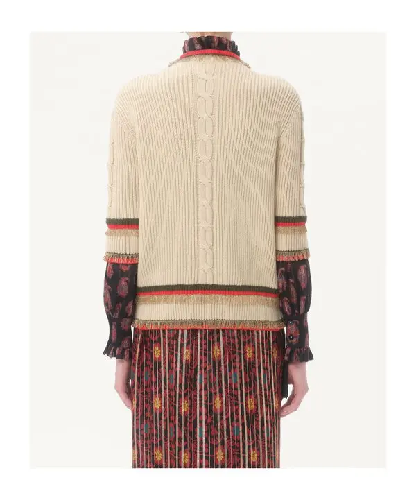 Valentino Garavani Embellished Wool Cardigan