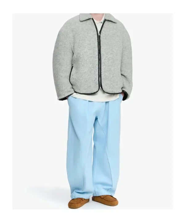 J.W.ANDERSON Zip-front Fleece Jacket With Embossed Logo