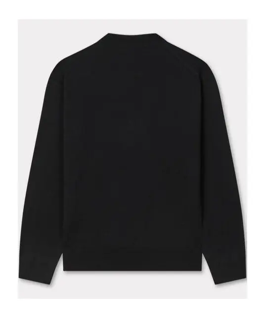 Kenzo Boke Flower Embroidered Merino Wool Cardigan