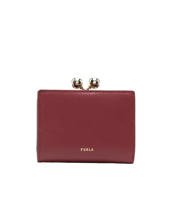 Furla Dots Small Compact Wallet - Red