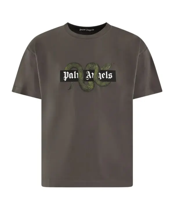 Palm Angels Logo Printed Crewneck T-shirt