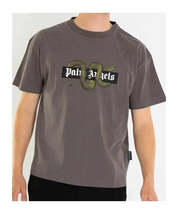 Palm Angels Logo Printed Crewneck T-shirt