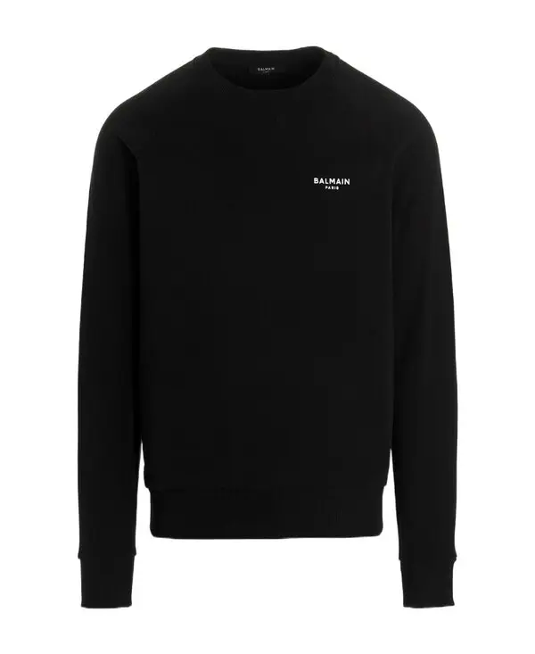 Balmain Logo Print Crewneck Sweatshirt