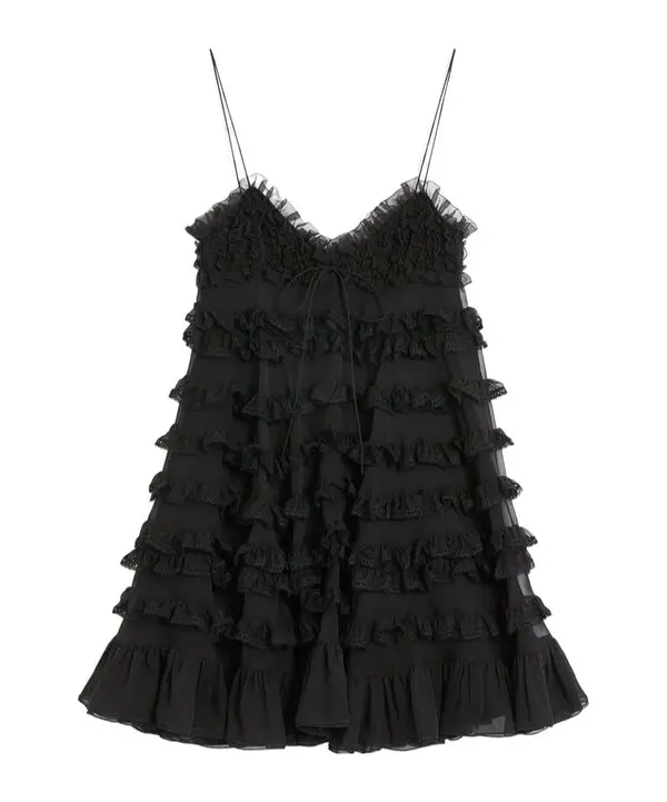 Valentino Garavani Chiffon Ruffled Short Dress