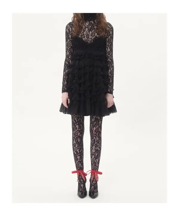 Valentino Garavani Chiffon Ruffled Short Dress