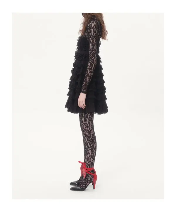 Valentino Garavani Chiffon Ruffled Short Dress