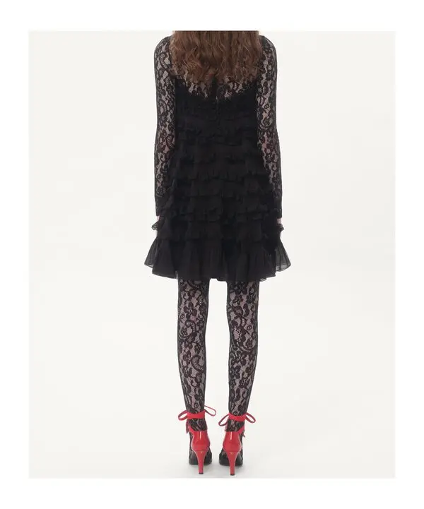 Valentino Garavani Chiffon Ruffled Short Dress