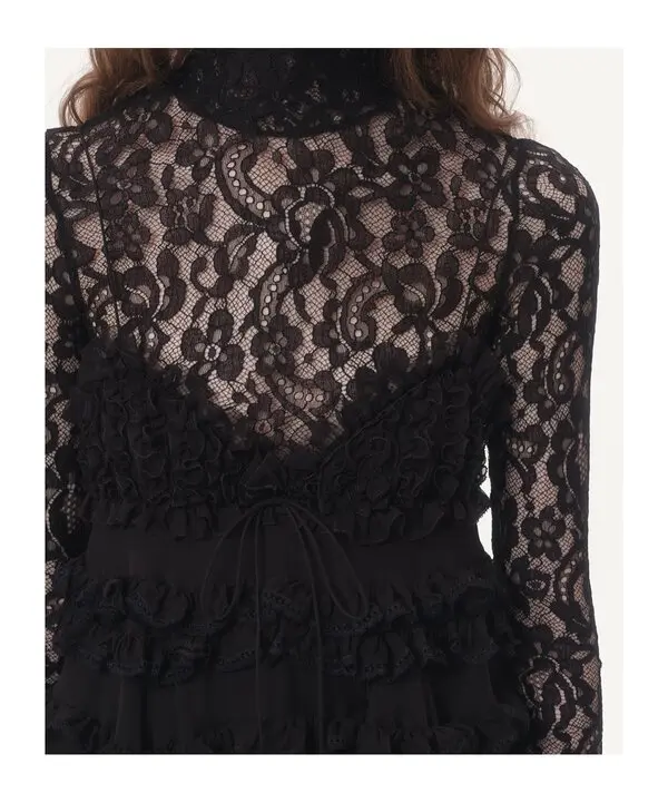 Valentino Garavani Chiffon Ruffled Short Dress