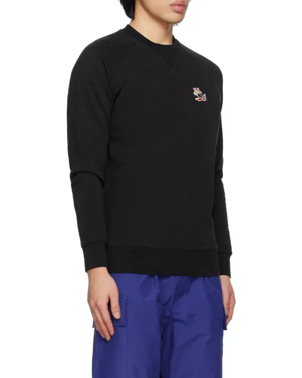 Maison Kitsuné Logo Patch Crewneck Sweatshirt