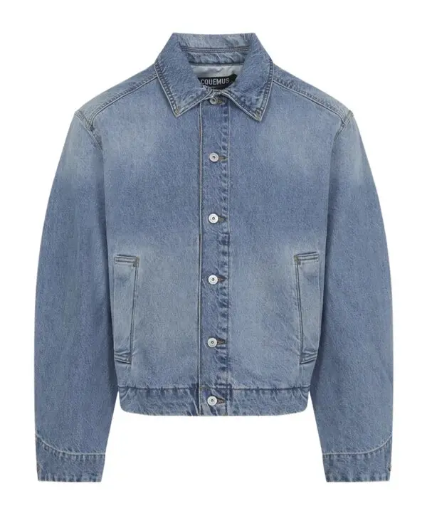 Jacquemus Long Sleeve Denim Jacket - Blue
