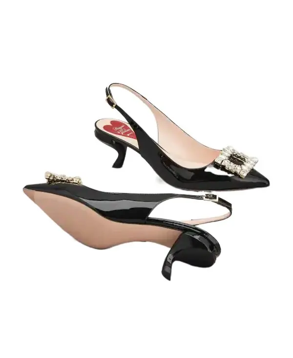 ROGER VIVIER Virgule Buckle Slingback Pumps