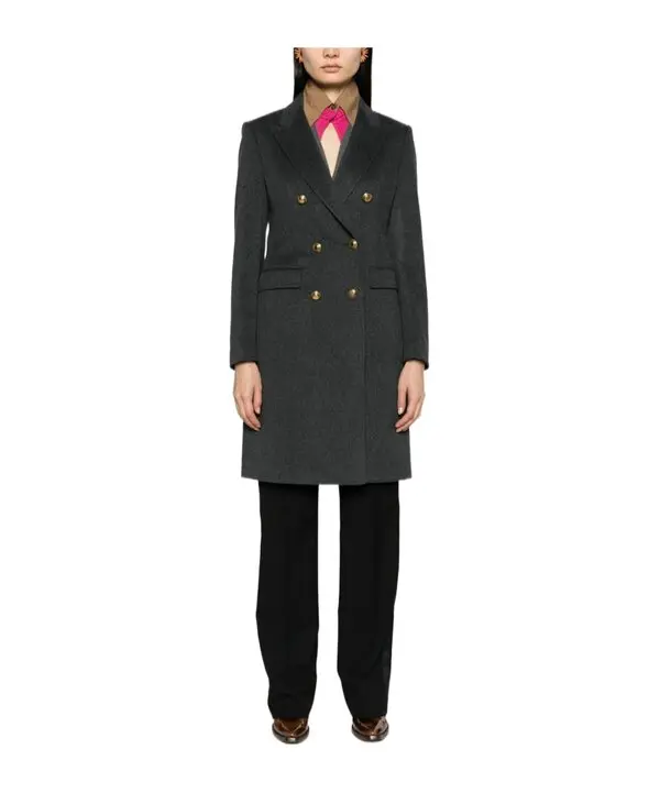 Tagliatore Double-breasted Coat - Black