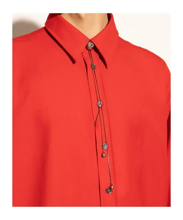 LEMAIRE Cat Eye Rattle Bolo Tie Necklace