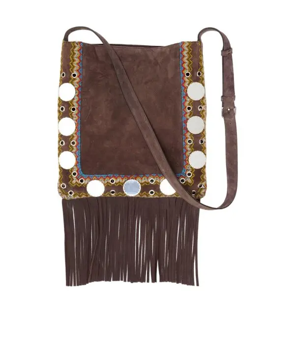 Valentino Garavani Nellcôte Fringed Cross Body Bag - Multicolor