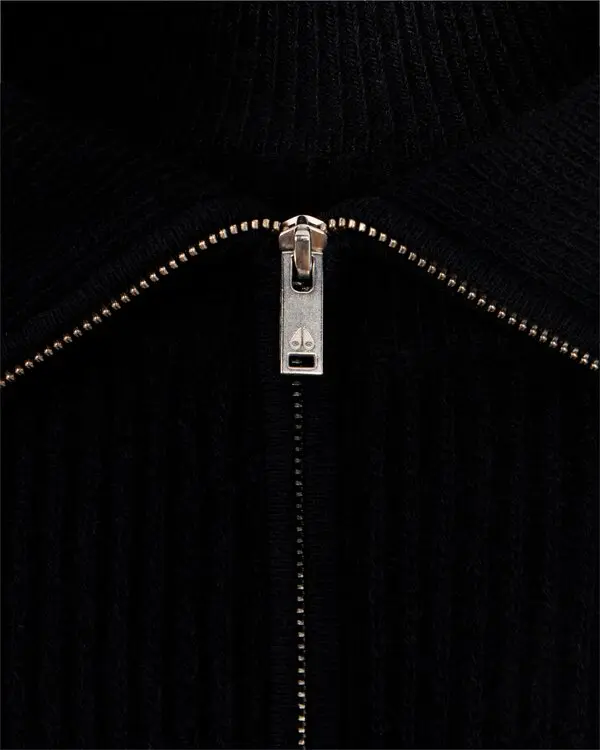Moose Knuckles Colson Ribbed Knit Cardigan