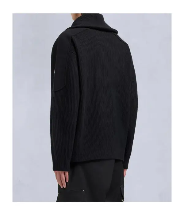 Moose Knuckles Colson Ribbed Knit Cardigan