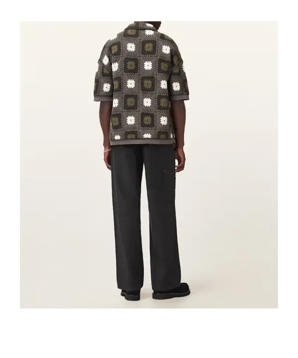 ALLSAINTS Logo Patch Straight-leg Pants