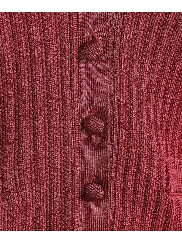 LANVIN Long Sleeve Button-front Cardigan