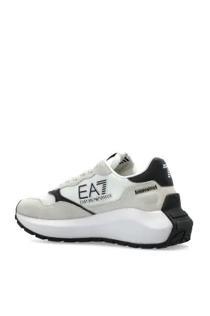 EA7 Logo Patch Lace-up Sneakers