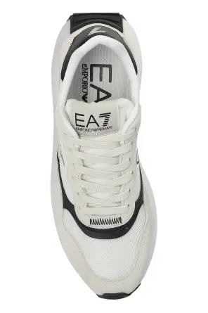 EA7 Logo Patch Lace-up Sneakers