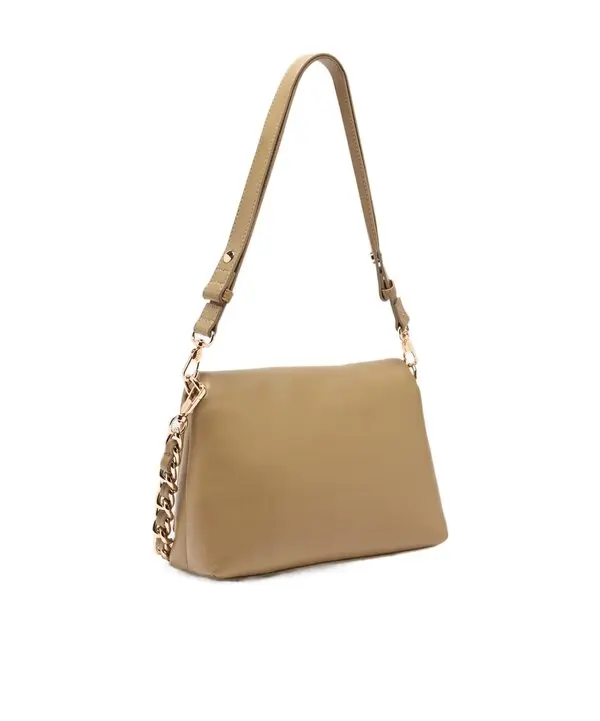 Liu Jo Medium Bag With Braided Chain Detail - Brown