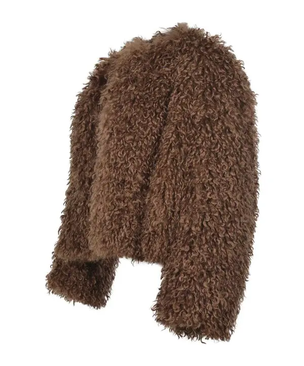 Tagliatore Crew Neck Fur Jacket