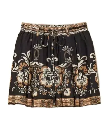 TWINSET Printed Silk Scarf-inspired Shorts