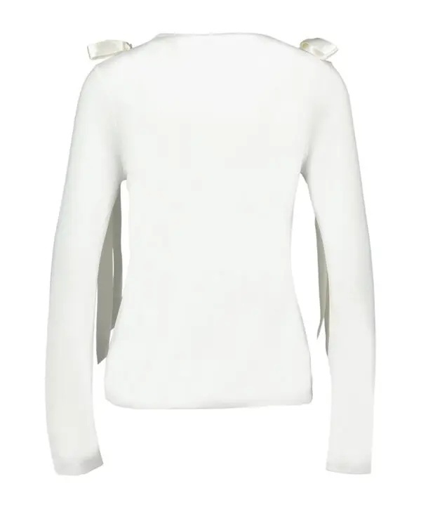 Simone Rocha Bow Ribbon Tail Long Sleeve T-shirt