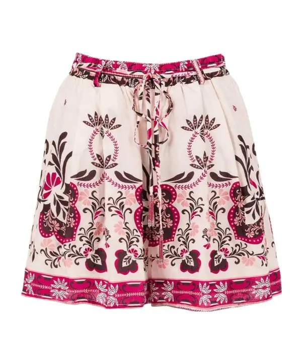 TWINSET Floral Pleated Shorts