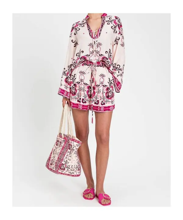 TWINSET Floral Pleated Shorts