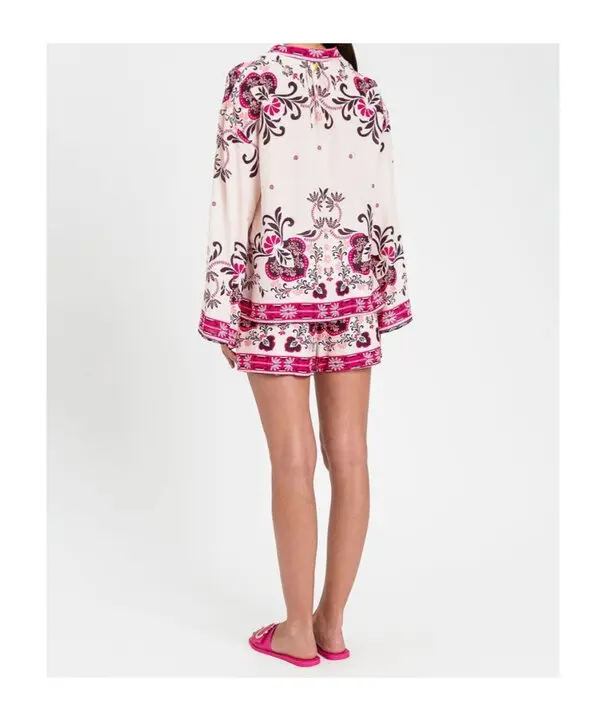 TWINSET Floral Pleated Shorts