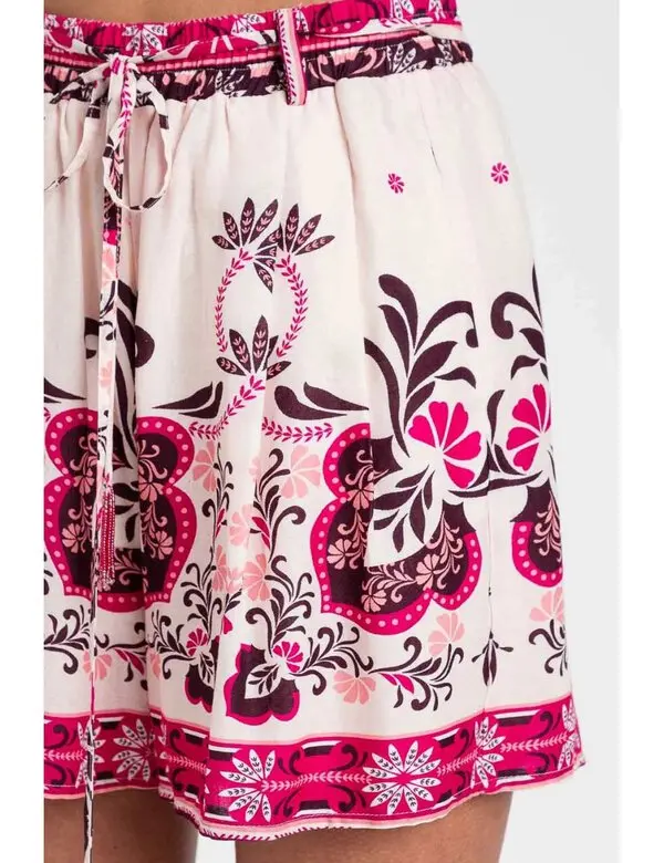 TWINSET Floral Pleated Shorts