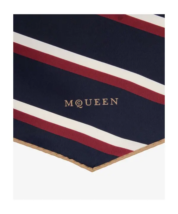 Alexander McQueen College Stripe Losange Scarf