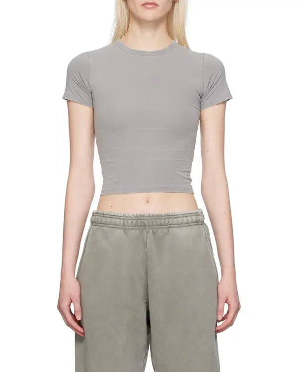 ENTIRE STUDIOS Short Sleeve Cropped Crewneck T-shirt