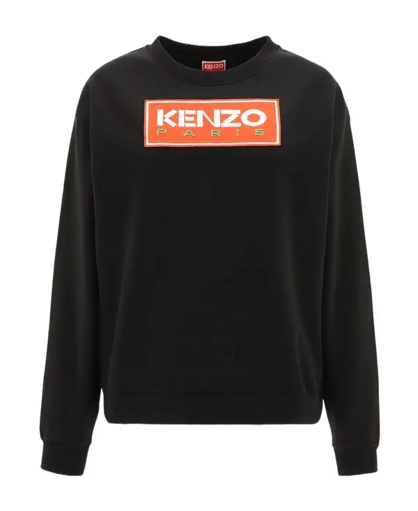 Kenzo Logo-printed Crewneck Sweatshirt - Black