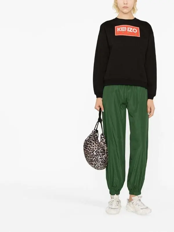 Kenzo Logo-printed Crewneck Sweatshirt - Black