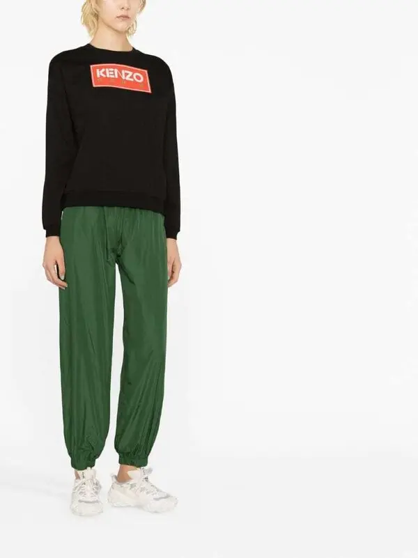 Kenzo Logo-printed Crewneck Sweatshirt - Black
