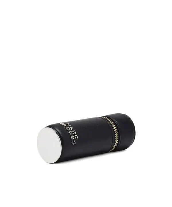 Marc Jacobs The Lipstick Logo Lettering Zipped Bag Charm - Black