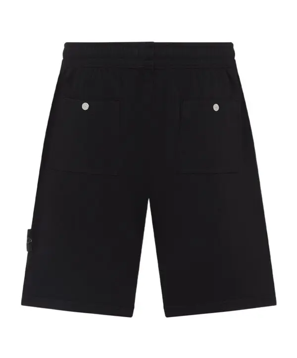 Stone Island Logo Patch Drawstring Shorts - Black