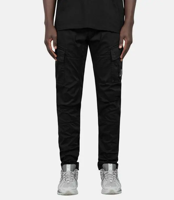C.P. COMPANY Cargo Pants With Logo Badge Detail