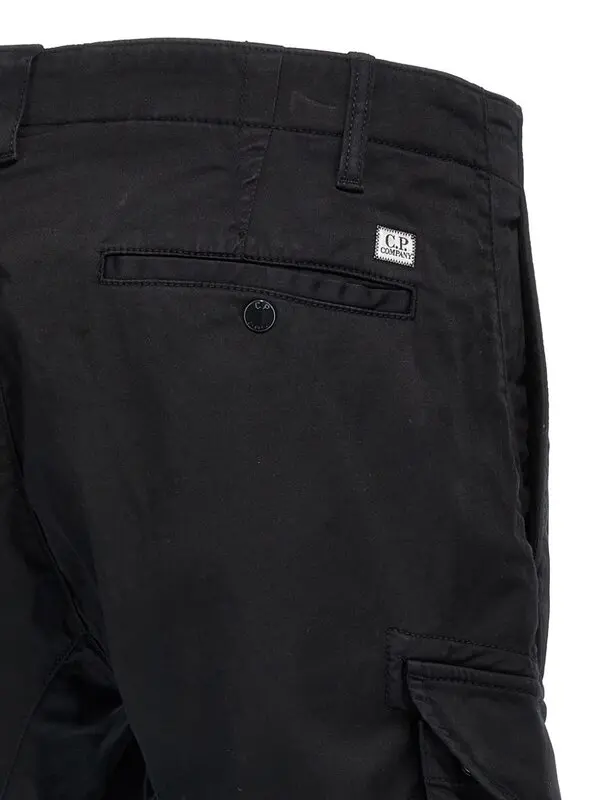 C.P. COMPANY Cargo Pants With Logo Badge Detail