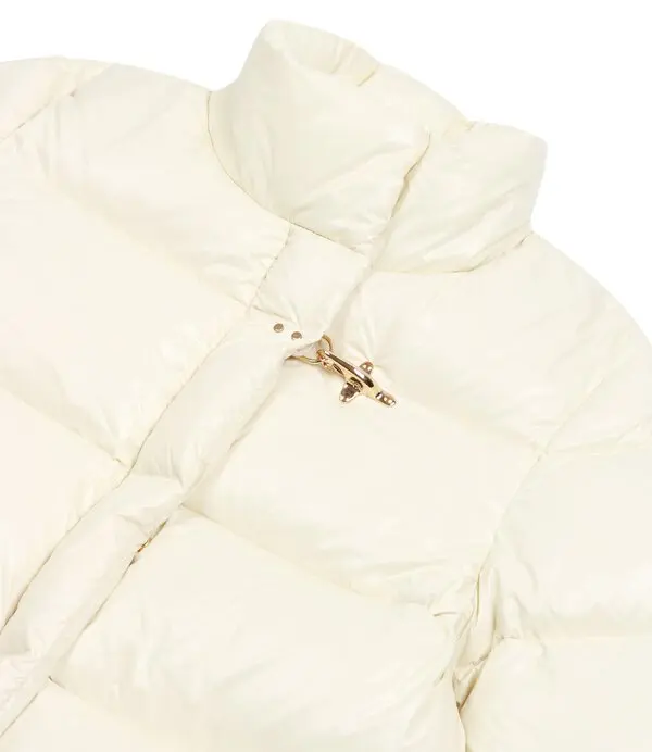 FAY Panelled Puffer Jacket With Standing Collar