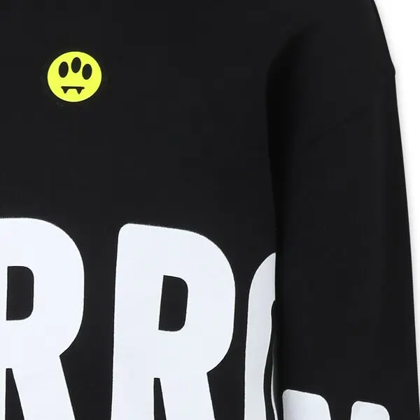 BARROW Long Sleeve Hooded Sweatshirt With Smiley Face And Logo