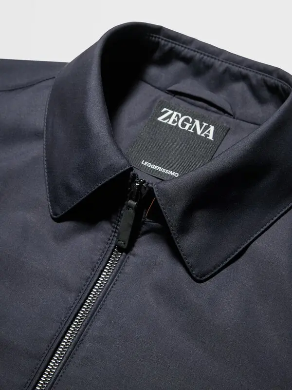 Zegna Leggerissimo Zip-up Shirt Jacket
