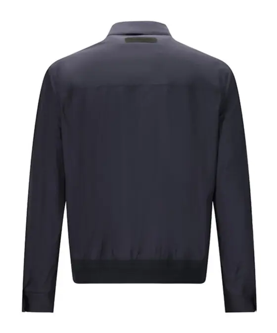 Zegna Leggerissimo Zip-up Shirt Jacket - Black