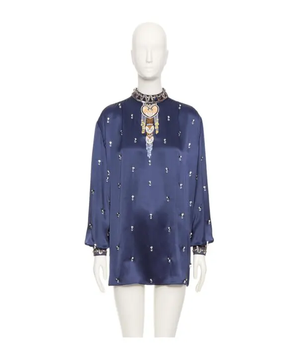 Valentino Garavani Embellished Long Sleeve Blouse