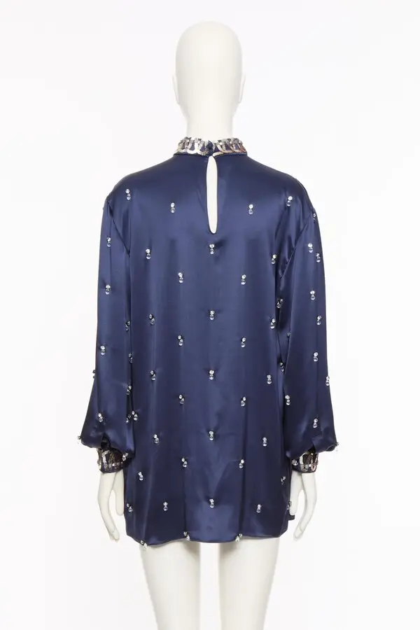 Valentino Garavani Embellished Long Sleeve Blouse